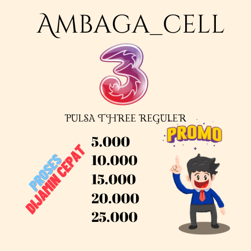 Jual PROMO!! PULSA THREE (PROSES CEPAT) | Shopee Indonesia