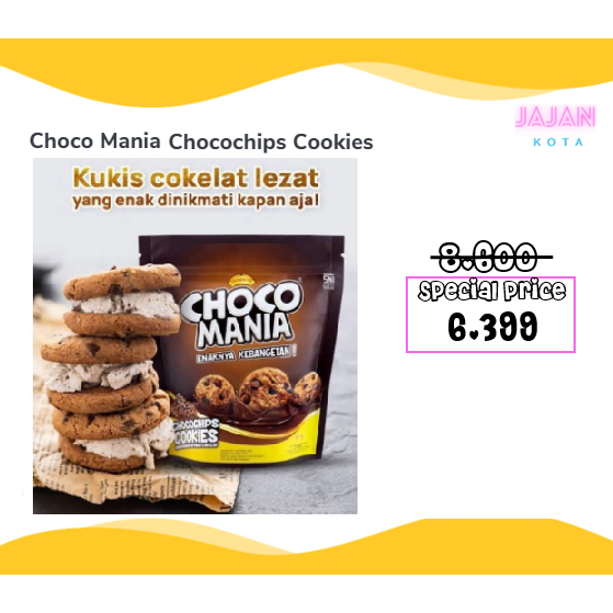 Jual Choco Mania Chocochips Cookies 69 gram | Shopee Indonesia