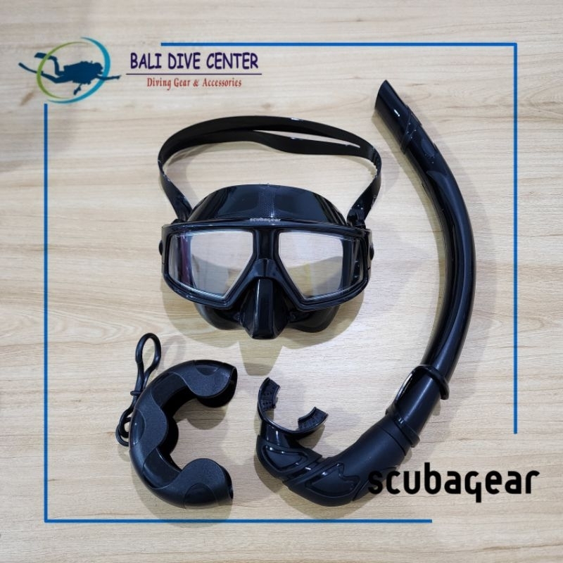 Jual Scubagear Mask Apnea + Snorkel Flexible Freediving Spearfishing ...