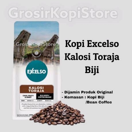 Jual Kopi Biji Excelso Kalosi Toraja 200G | Shopee Indonesia
