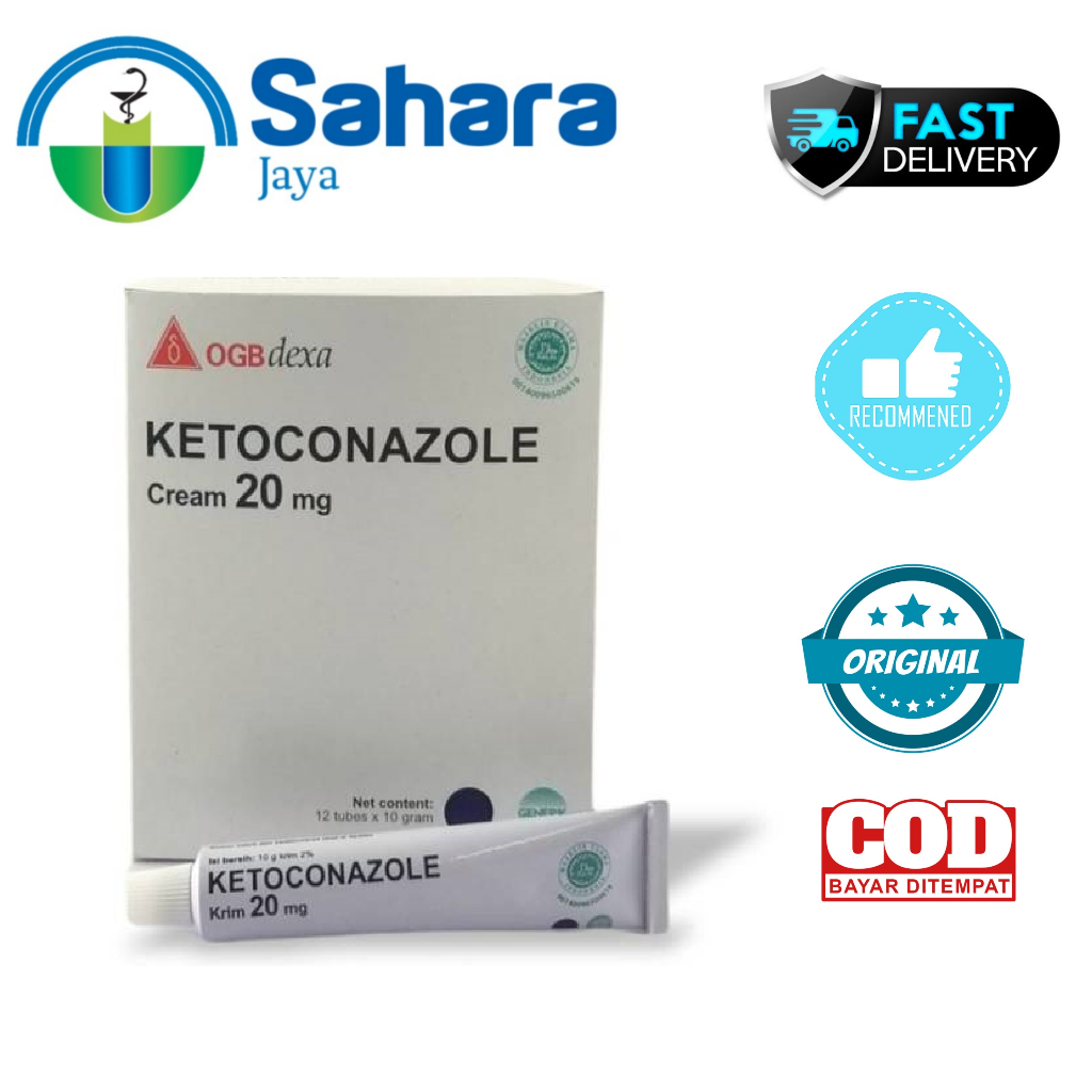 Jual [SJ] Ketoconazole Dexa 2% Cr 10g (per Tube) / KETOCONAZOLE KRIM 10 ...