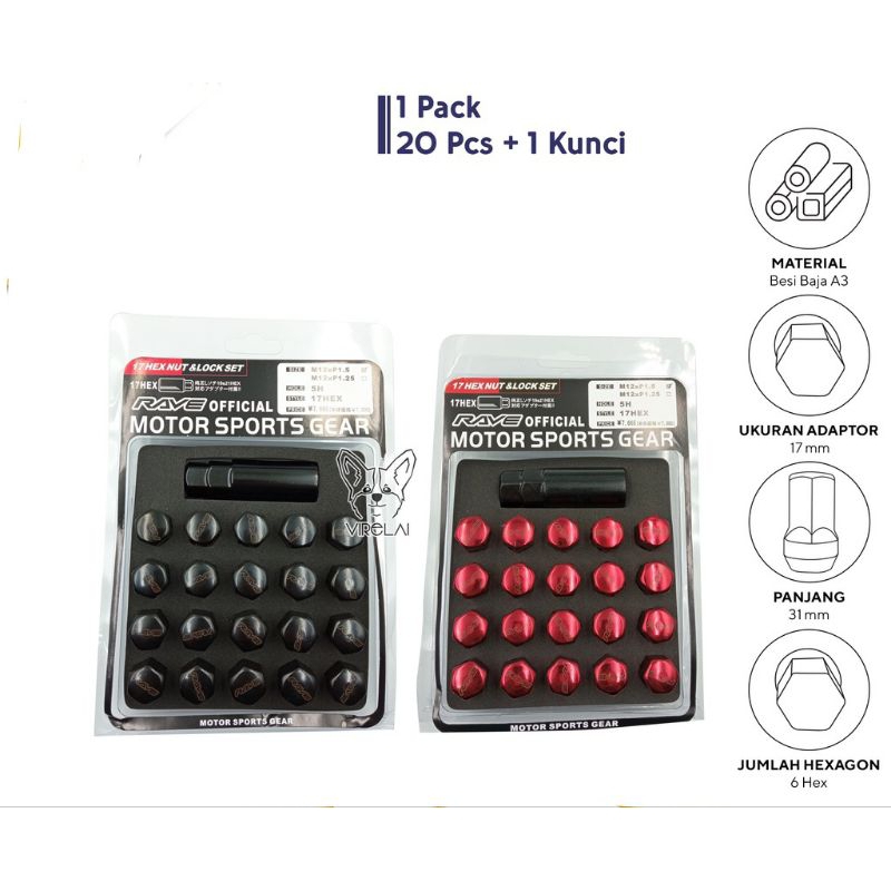 Jual Mur Roda Racing Baut Lugnut Variasi Bahan Baja Mobil Suzuki Ertiga ...