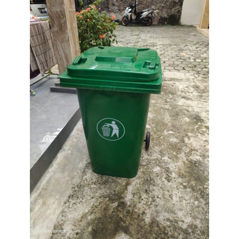 Jual tempat sampah sulo / roda plastik HDPE kapasitas 100 liter | Shopee Indonesia
