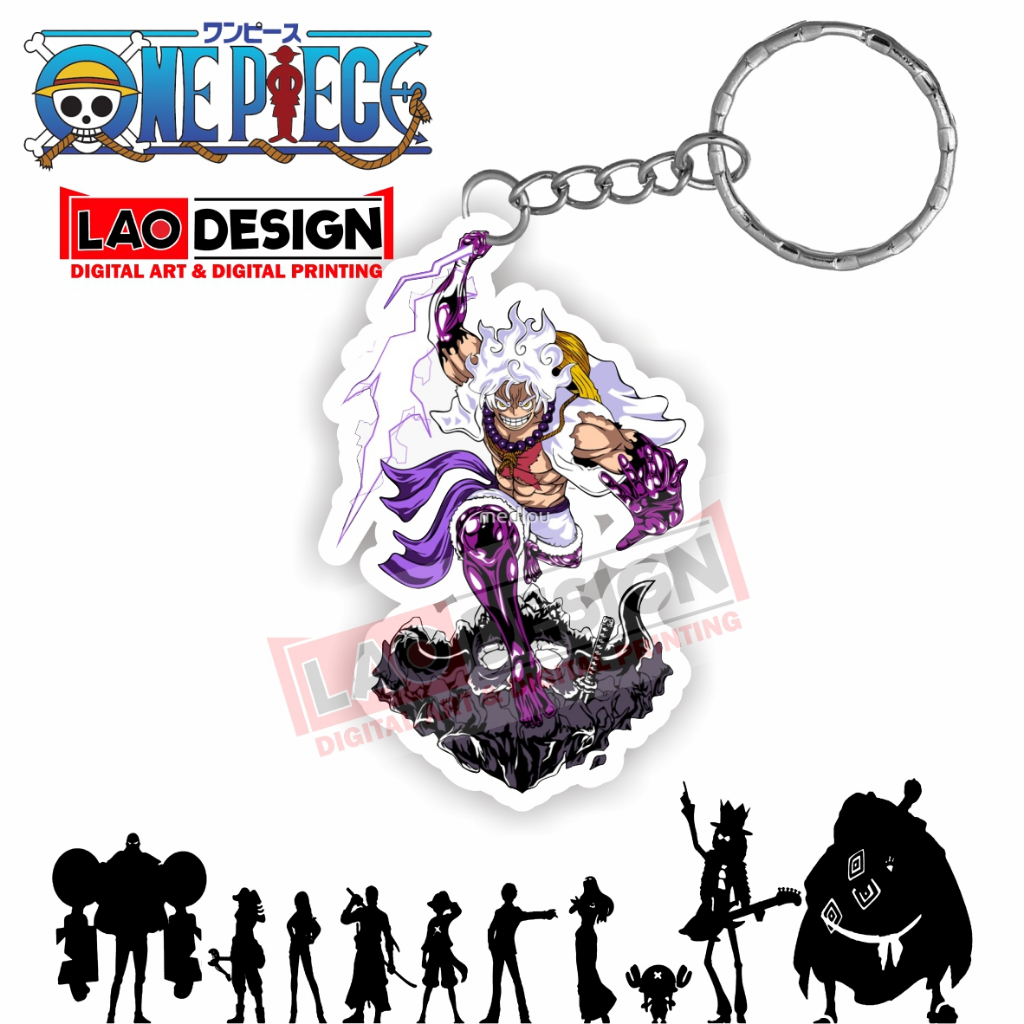 Jual Gantungan Kunci Luffy Gear 5 - Gantungan Kunci Akrilik One Piece ...