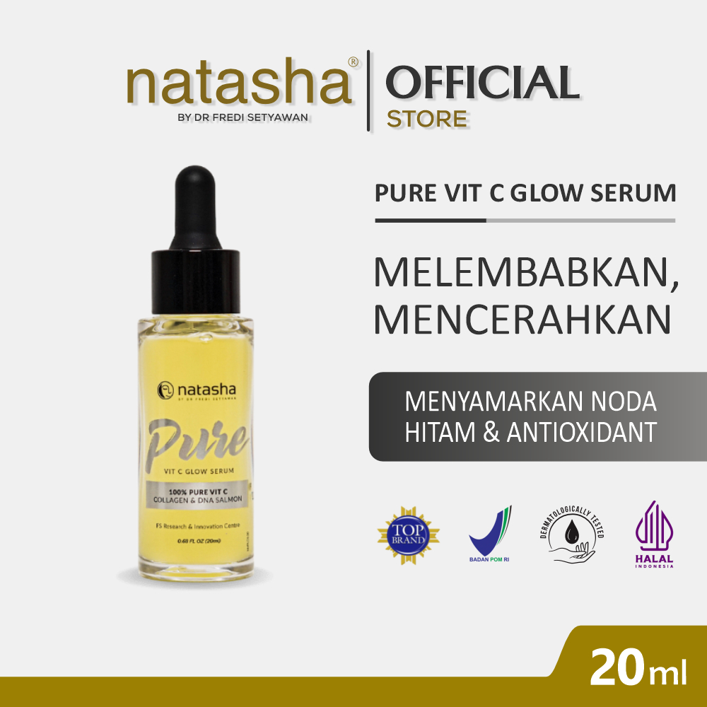 Jual Natasha Pure Vitamin C /Glowing Serum/Serum Natasha/Serum Vit C ...