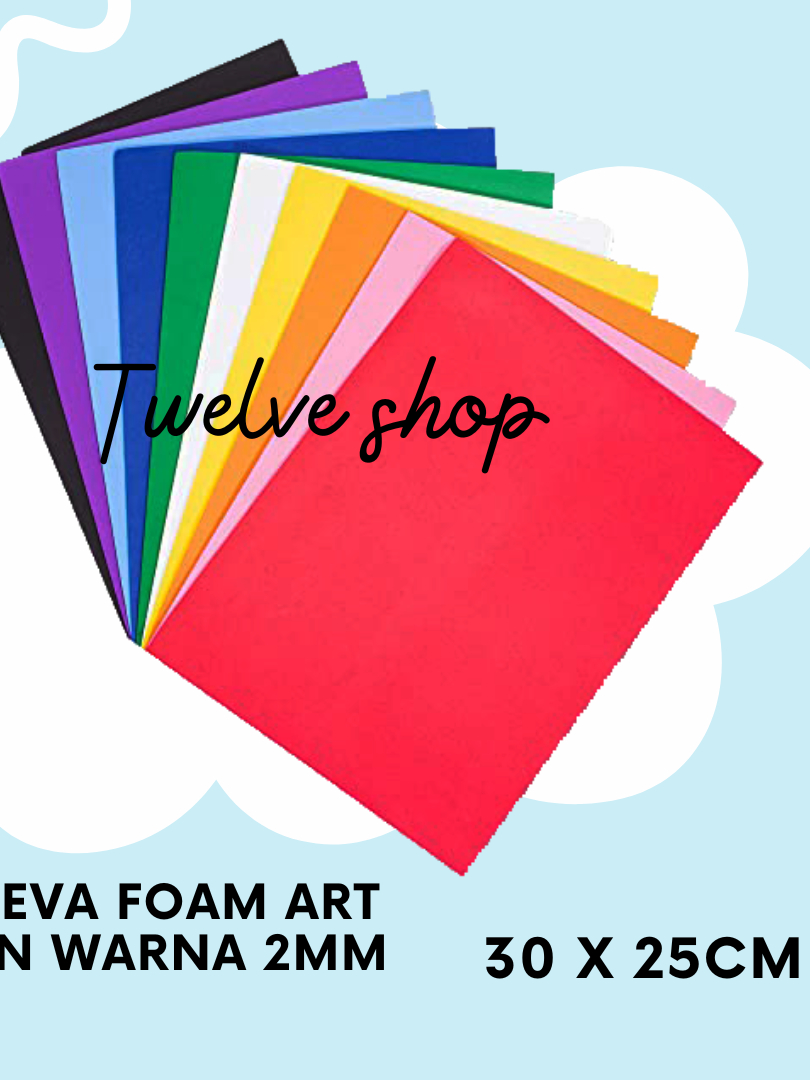 Jual Busa Ati Warna 2mm/ Sponge Eva Lembaran Ukuran 30x25cm Murah ...