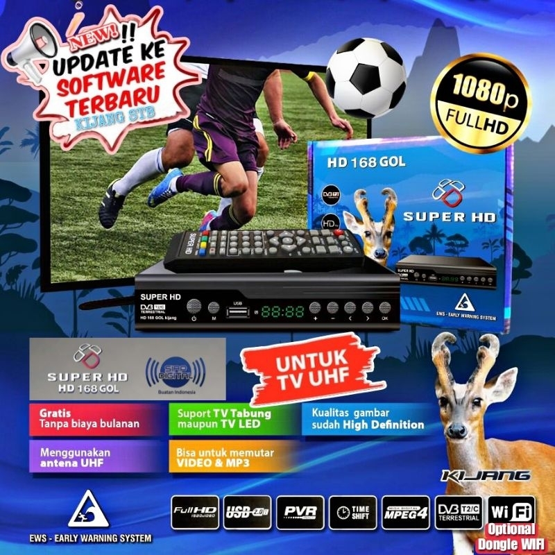 Jual Super HD 168Gol KIJANG Stb setopbox setifikasi KOMINFO dan SNI RESMI SET TOP BOX | Shopee ...