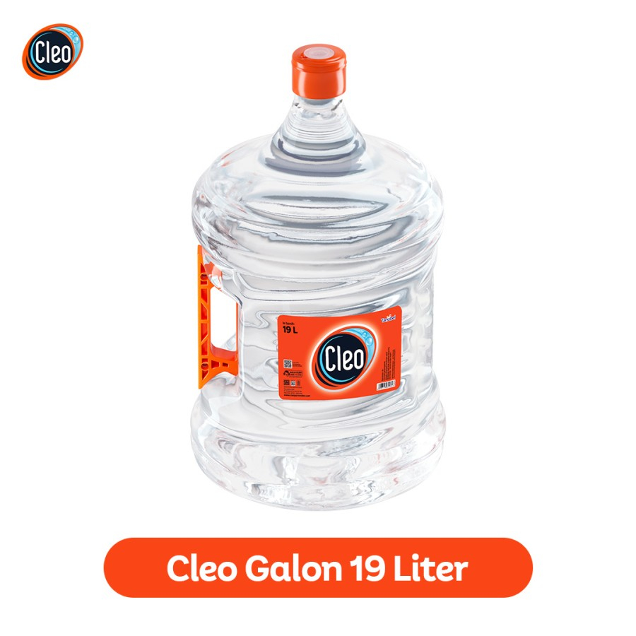 Jual Cleo Air Mineral Galon + isi 19 Liter (Galon + isi) | Shopee Indonesia