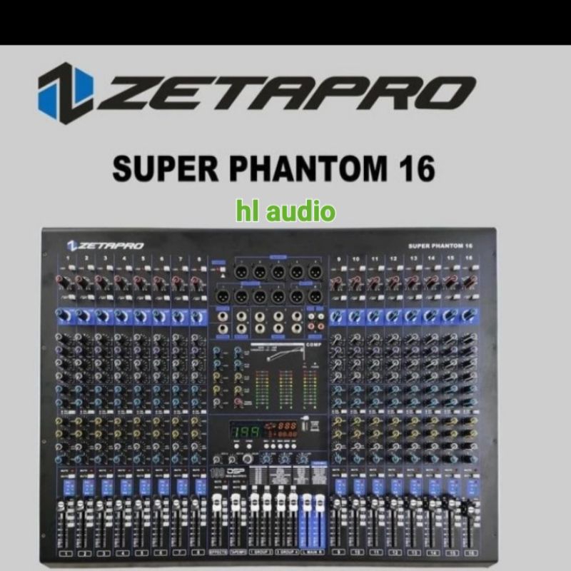 Jual MIXER ZETAPRO SUPET PHANTOM 16 CHANNEL ORIGINAL | Shopee Indonesia