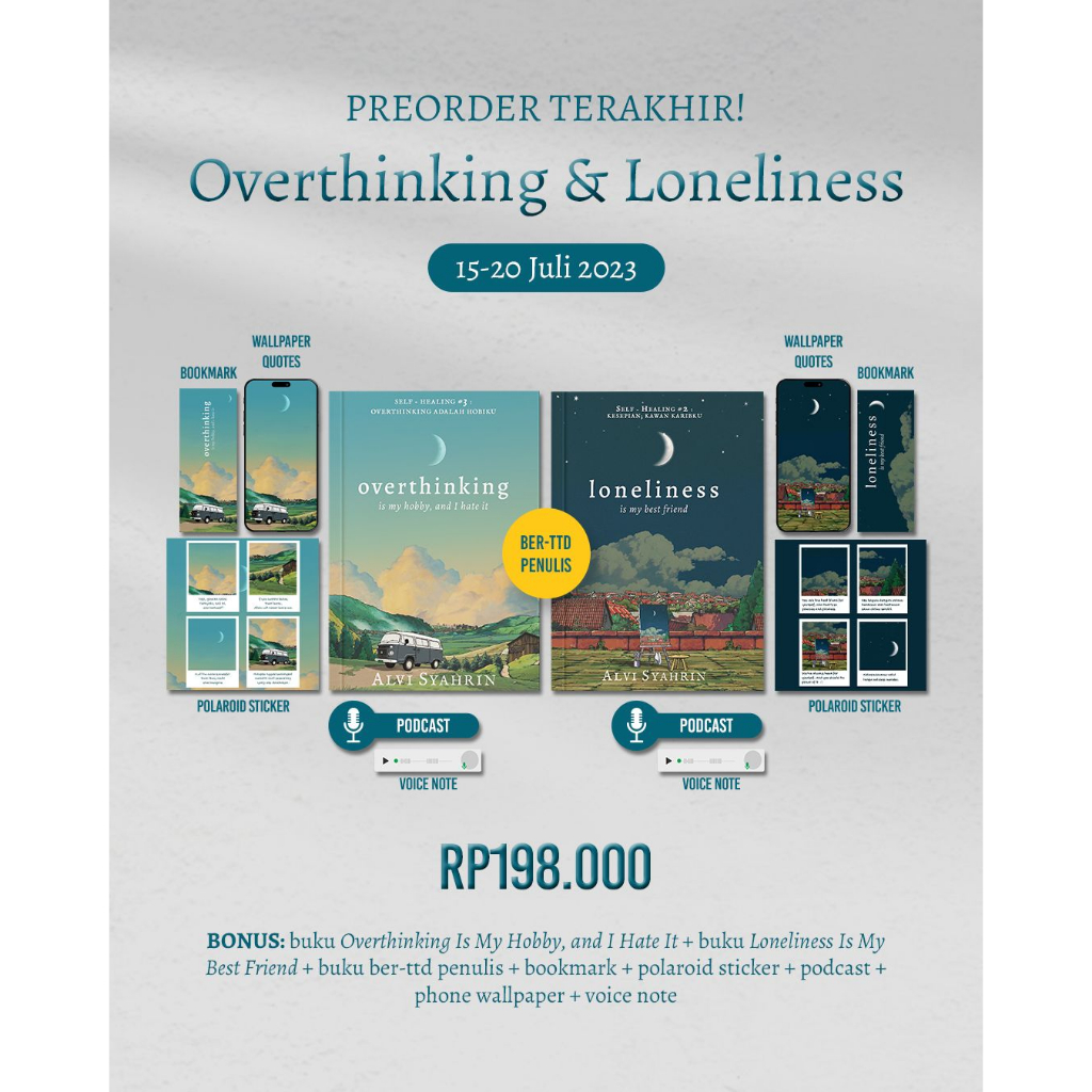 Jual BUKU OVERTHINKING IS MY HOBBY, AND I HATE IT + BONUS - Alvi ...