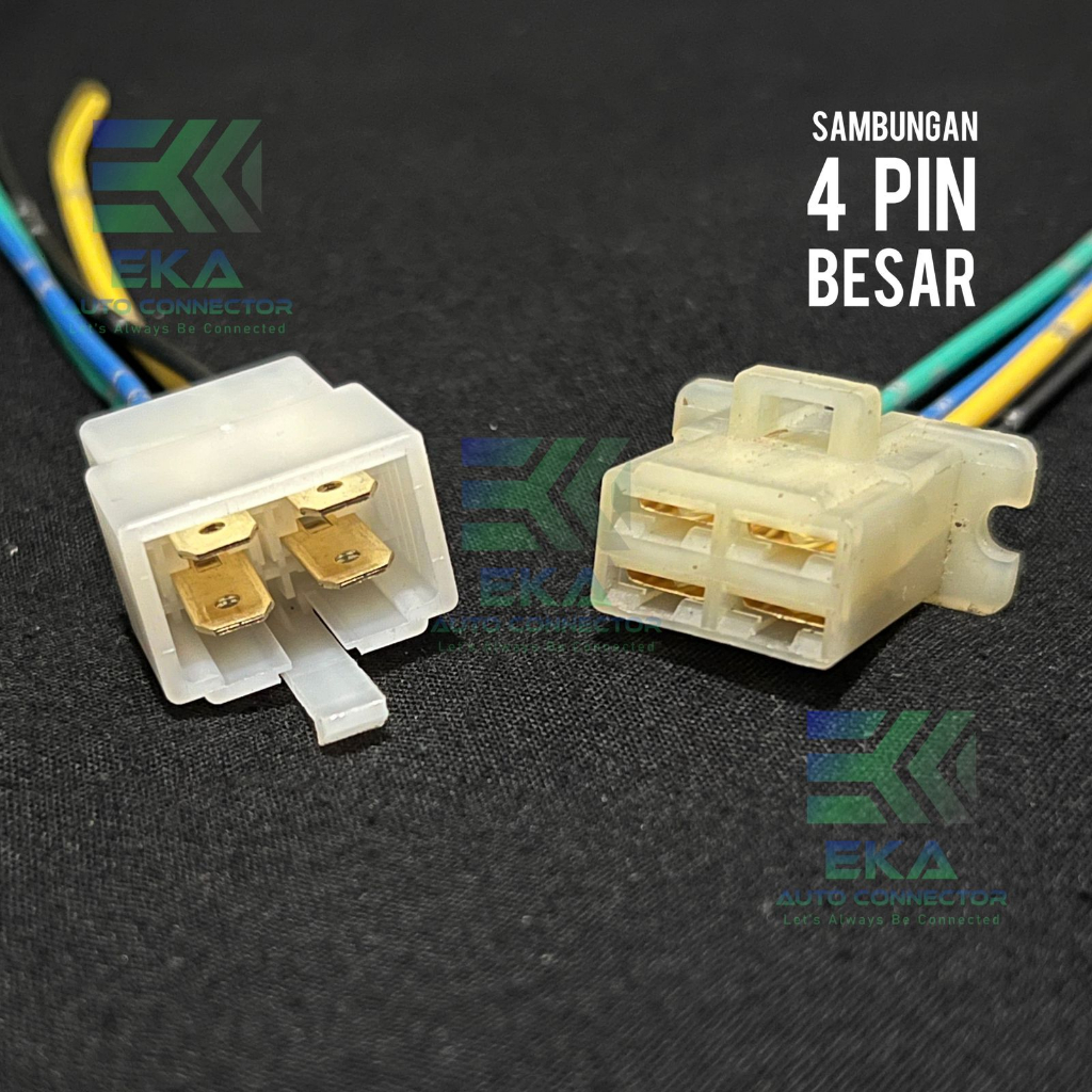 Jual SOCKET KABEL MOTOR SAMBUNGAN 4 PIN BESAR | Shopee Indonesia