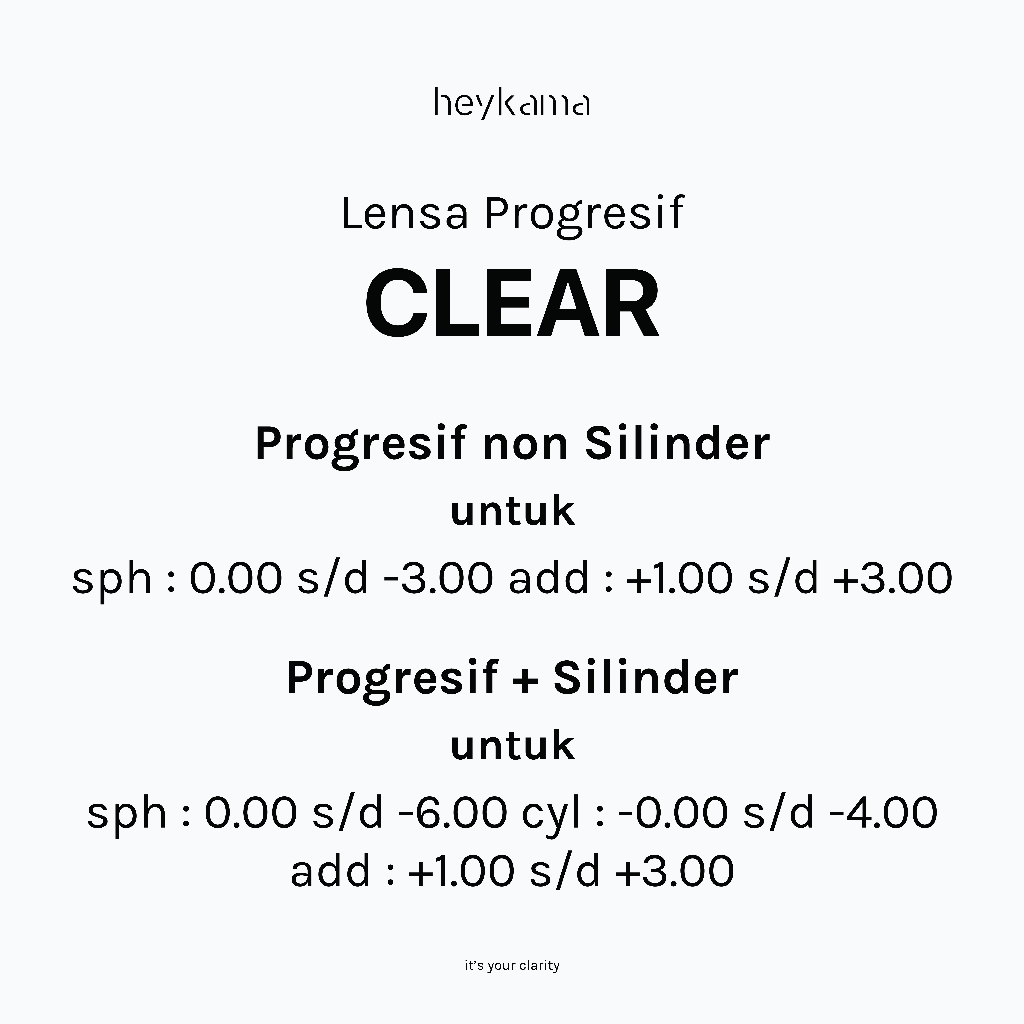 Jual heykama - Lensa Progresif ( Double Focus ) | Shopee Indonesia