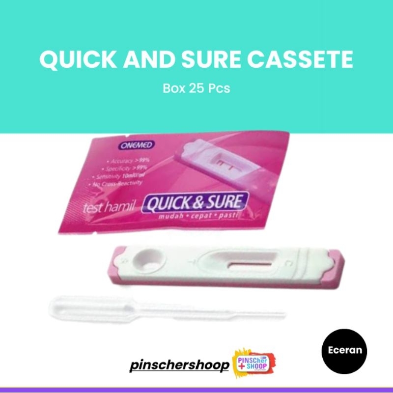 Jual Quick And Sure Test Kehamilan Kaset Testpack Hamil Cassete ...