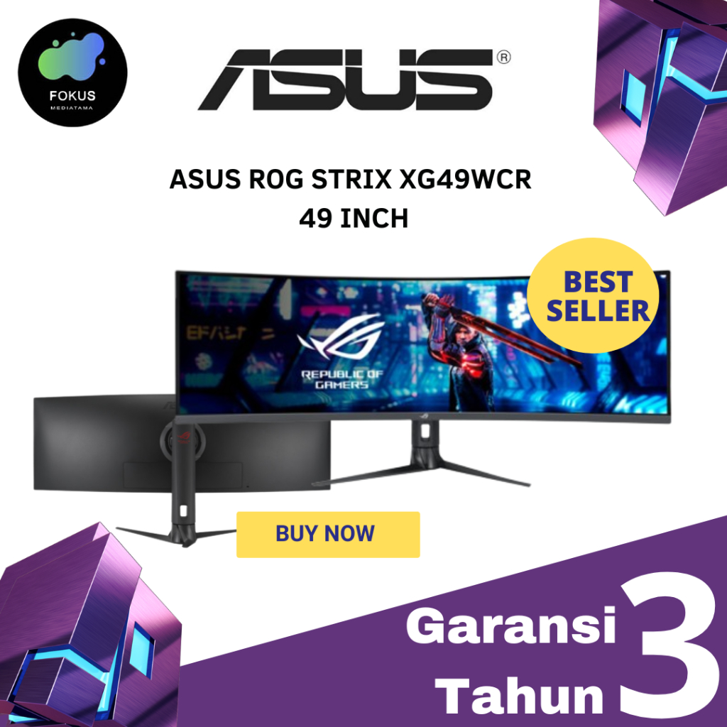 Jual Asus ROG Strix XG49WCR Super Ultra wide Gaming Monitor 49" Double ...