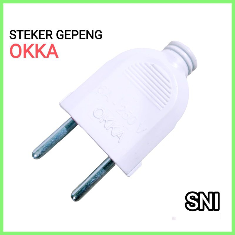 Jual Steker Gepeng JUMBO OKKA / Steker Gepeng Murah / Colokan Listrik ...