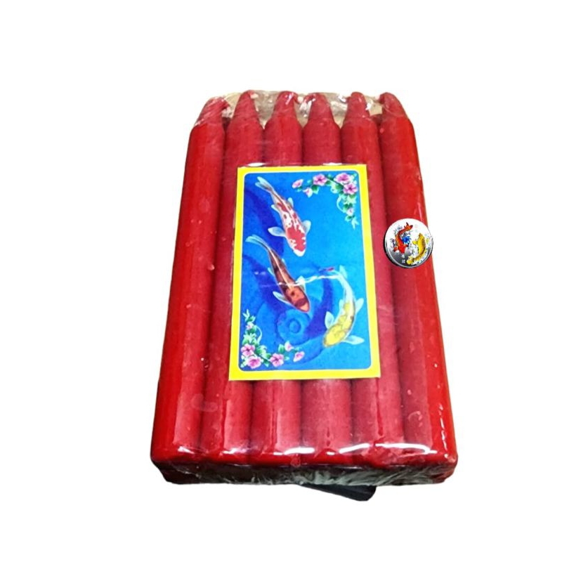 Jual ( 12 BATANG) LILIN MERAH ISI 12 BATANG JUMBO/ LILIN SEMBAHYANG ...