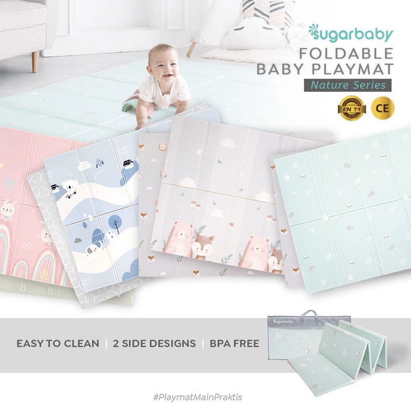 Jual Sugar Baby Foldable Baby Playmat Matras Lipat Bayi / Alas Main ...