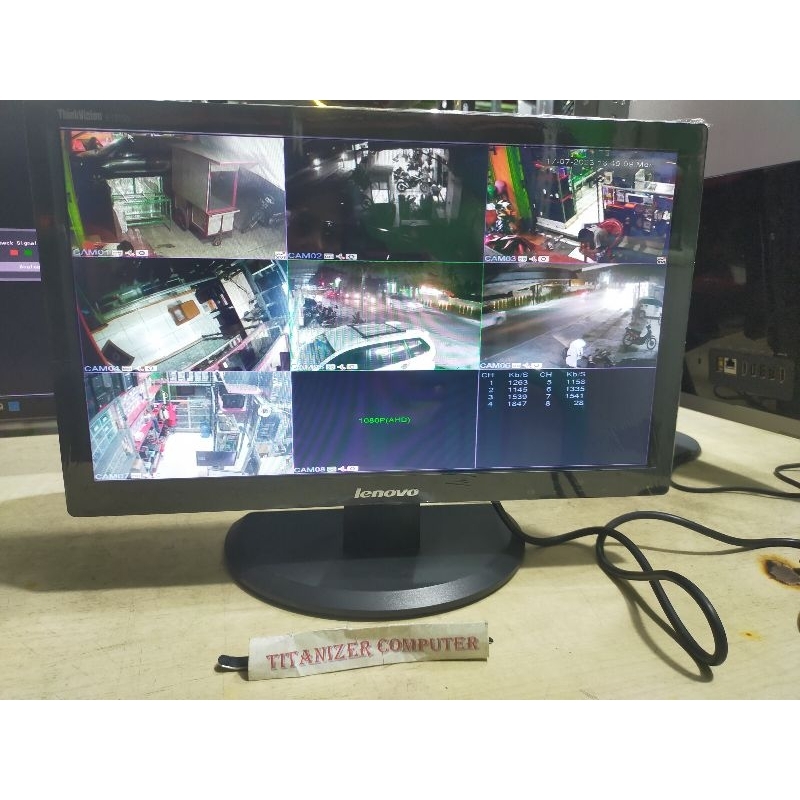 Jual monitor slim 19 inch wide led lenovo thinkvision E1922s | Shopee ...
