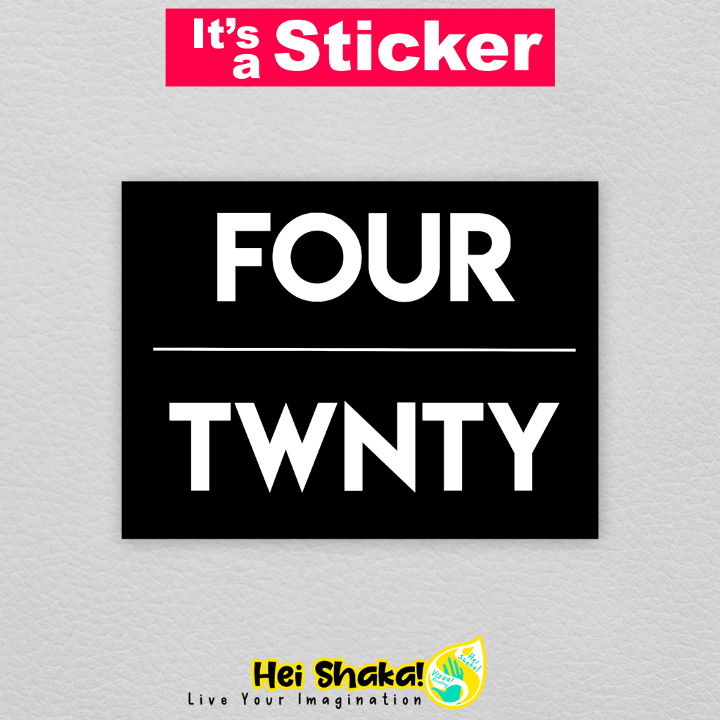 Jual Stiker Fourtwnty Alter Sticker Musik Band Vinyl Anti Air | Shopee ...