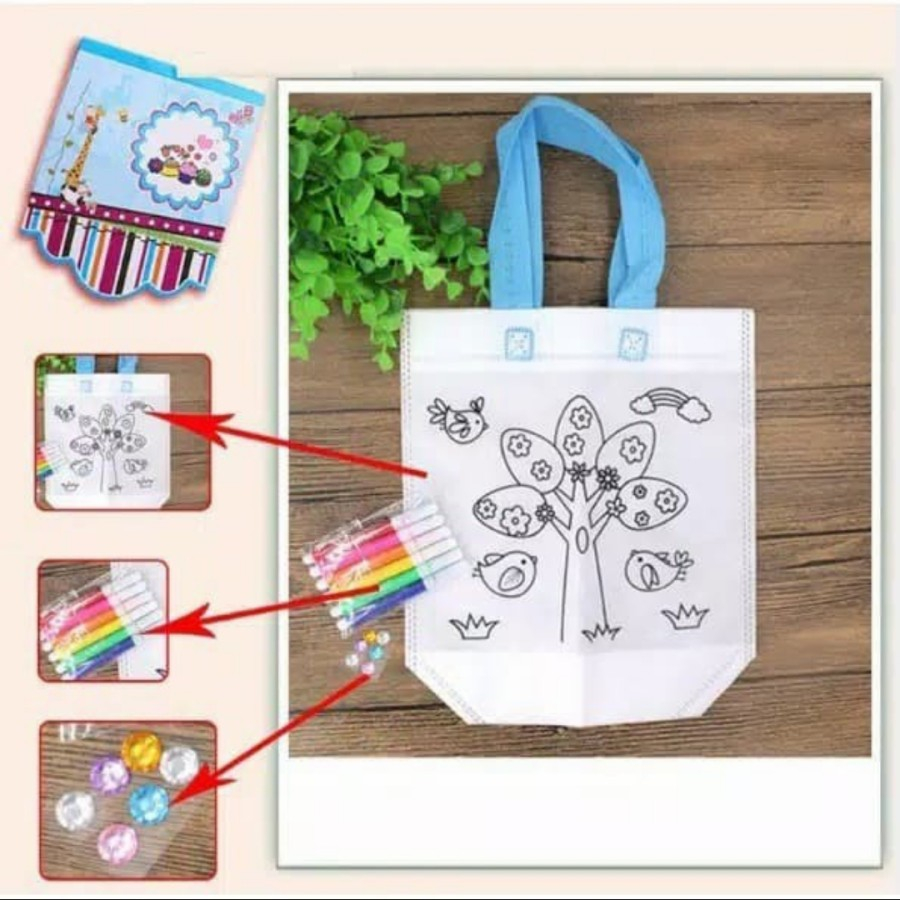 Jual Mewarnai Tas/DIY Mewarnai Tas | Shopee Indonesia