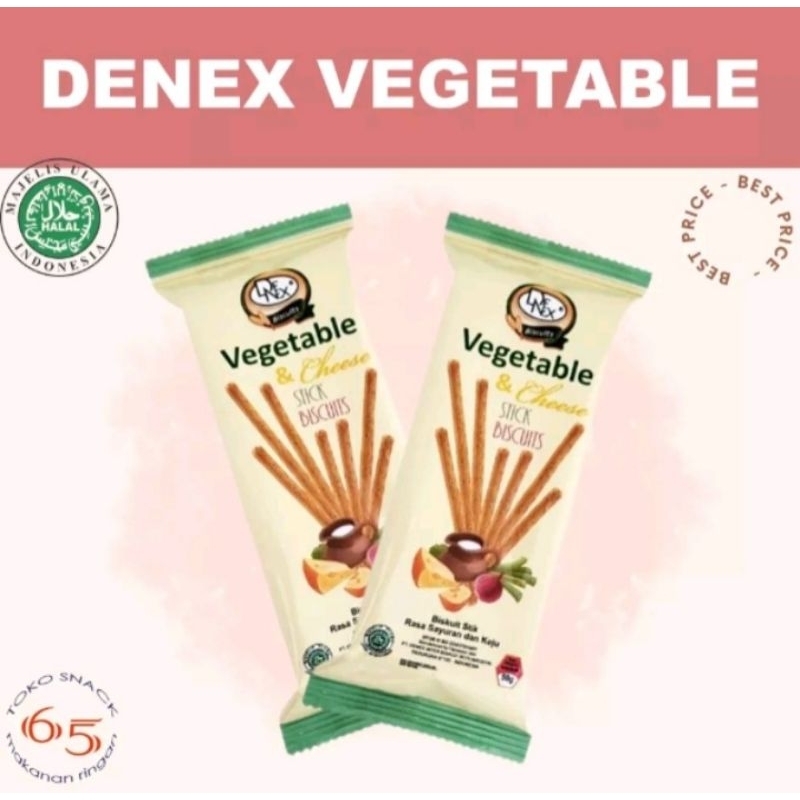 Jual denex vegetable chesse cracker 40 gr(1 dus isi 40 pcs) | Shopee ...