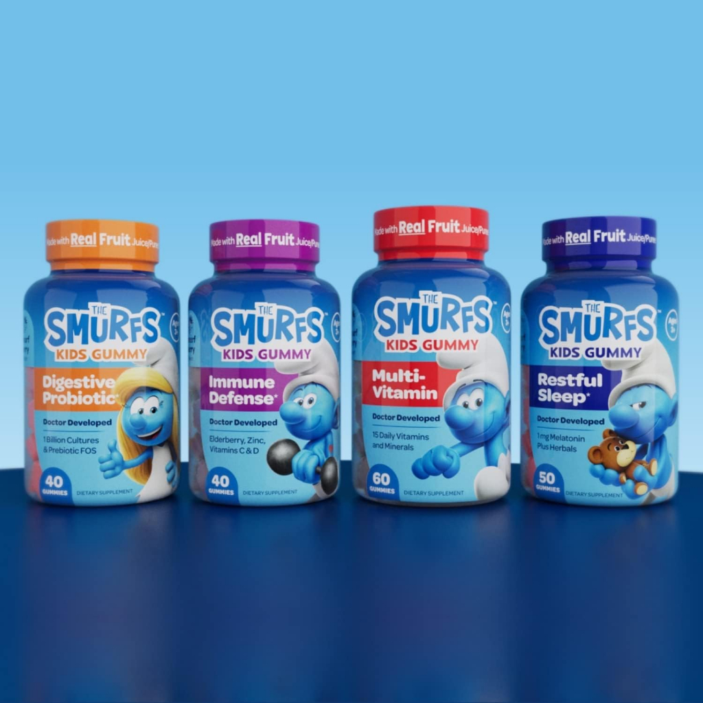 Jual The Smurfs Kids Gummy Digestive Probiotic,Immune Defense,Multi ...