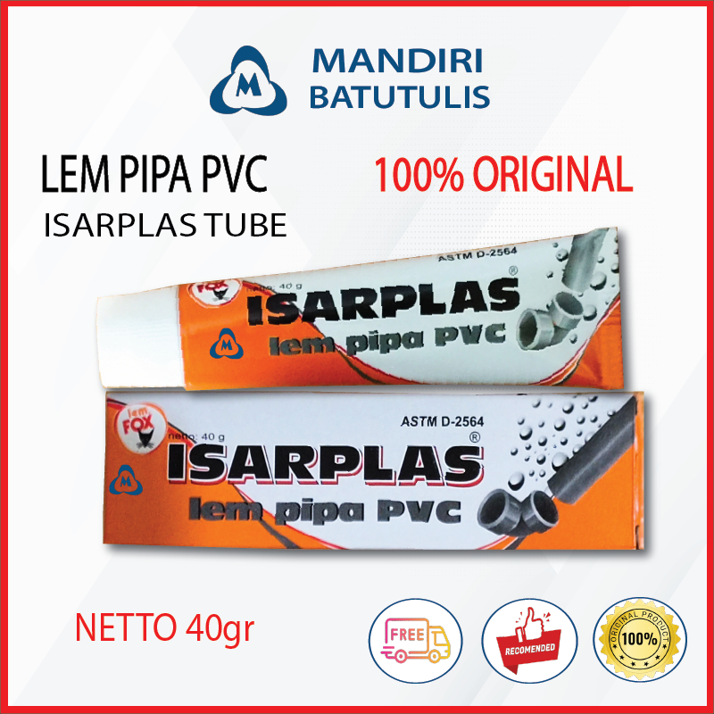 Jual Lem Isarplas Tube Original 40gr Lem Pipa Pvc Paralon | Shopee Indonesia