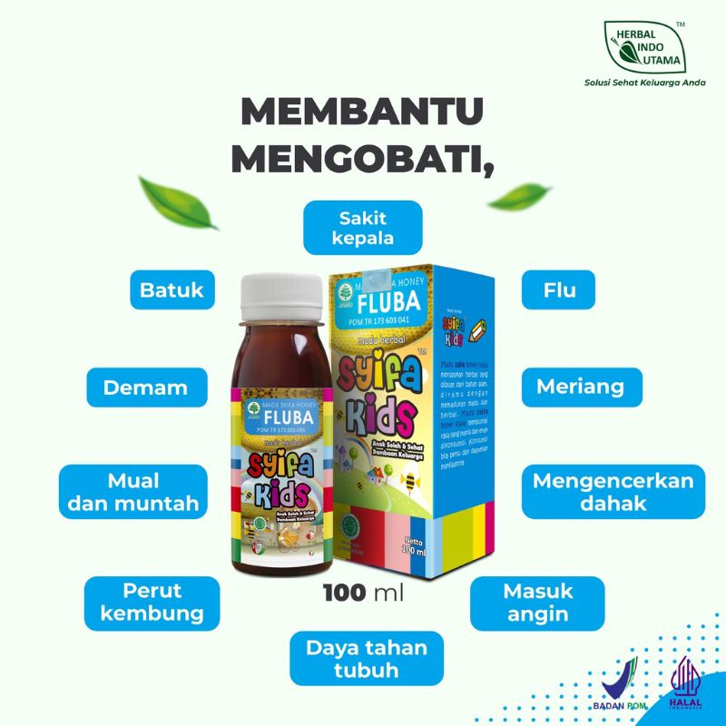 Jual Madu Anak - Syifa kids FLUBA Original [Flu dan Batuk] - Obat ...