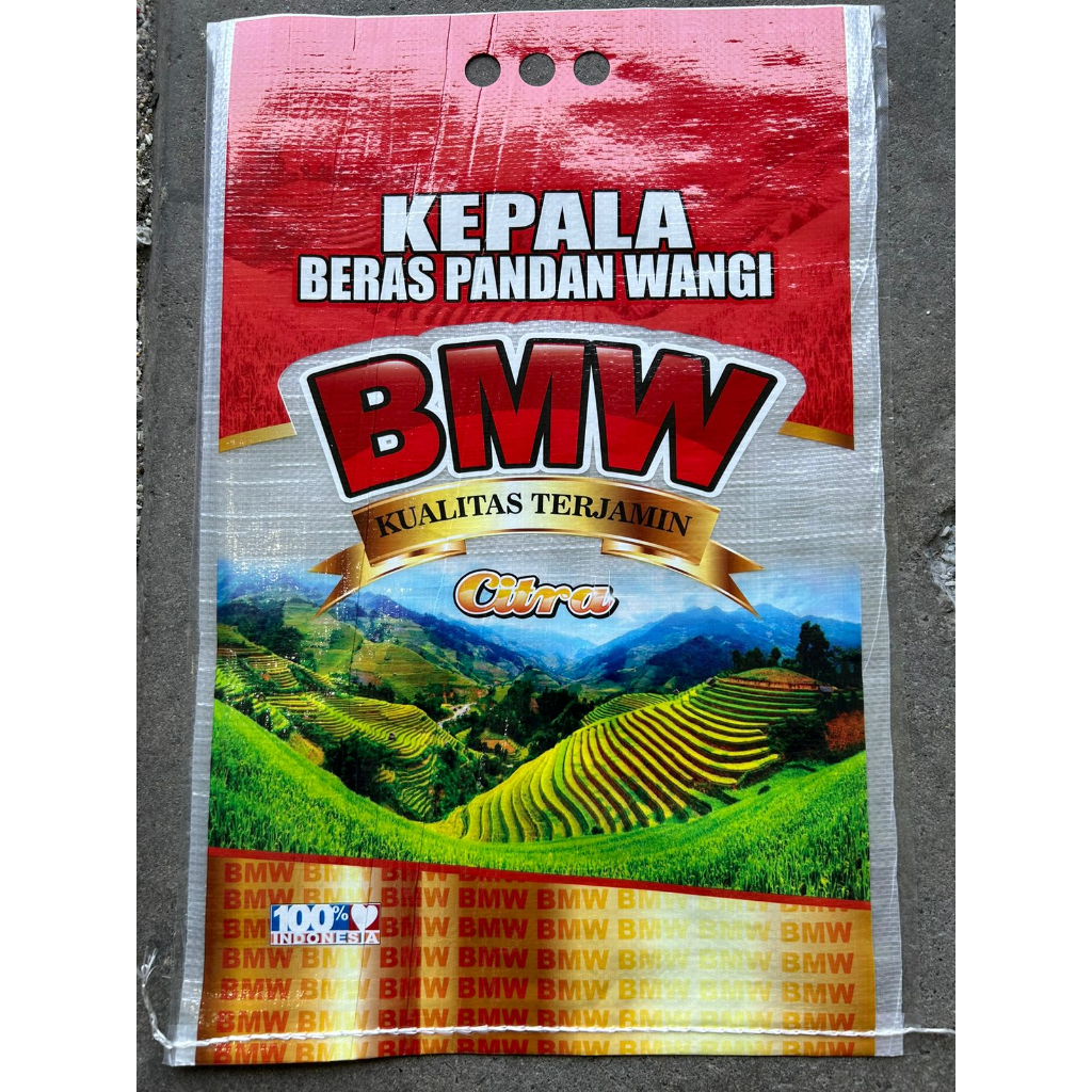 Jual Karung beras laminasi 5kg merek BMW Citra | Shopee Indonesia