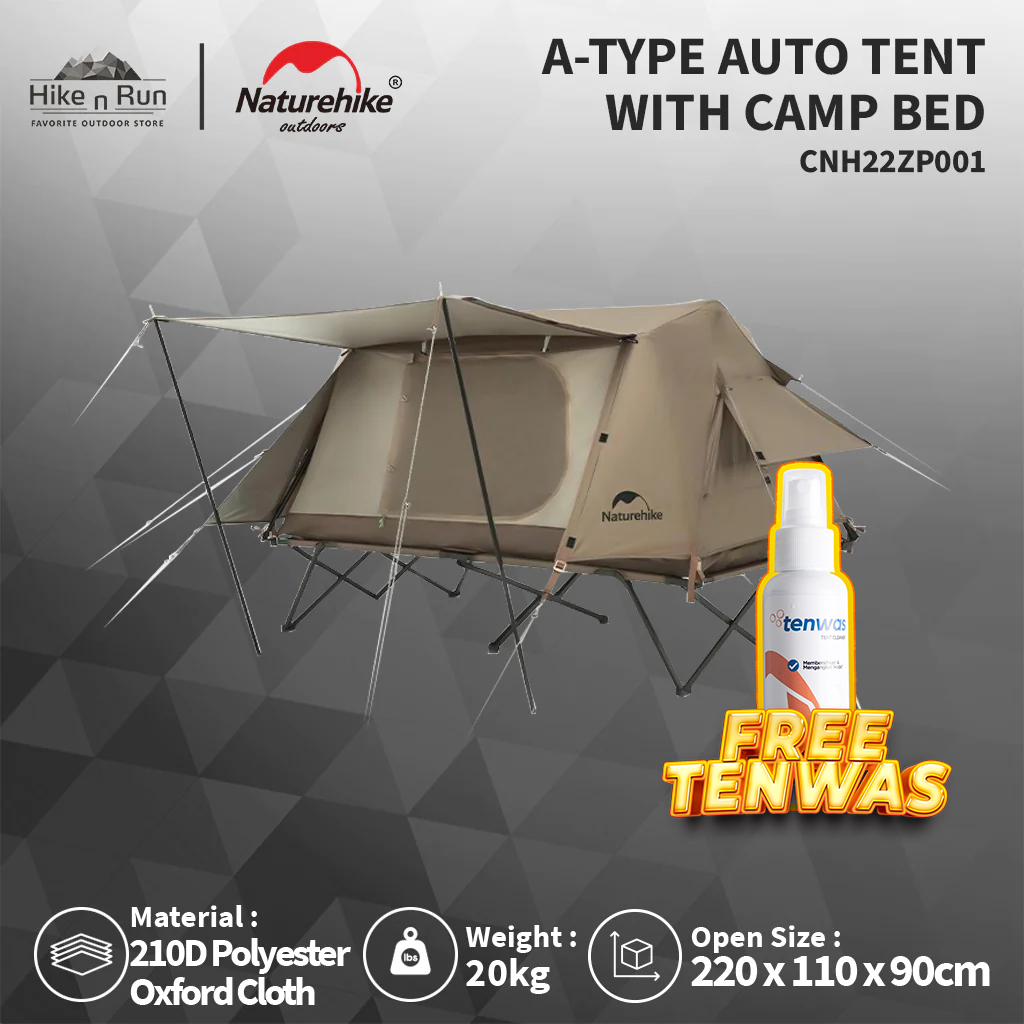 Jual Tenda Glamping Campbed Naturehike CNH22ZP001 Camping A-Type Auto ...