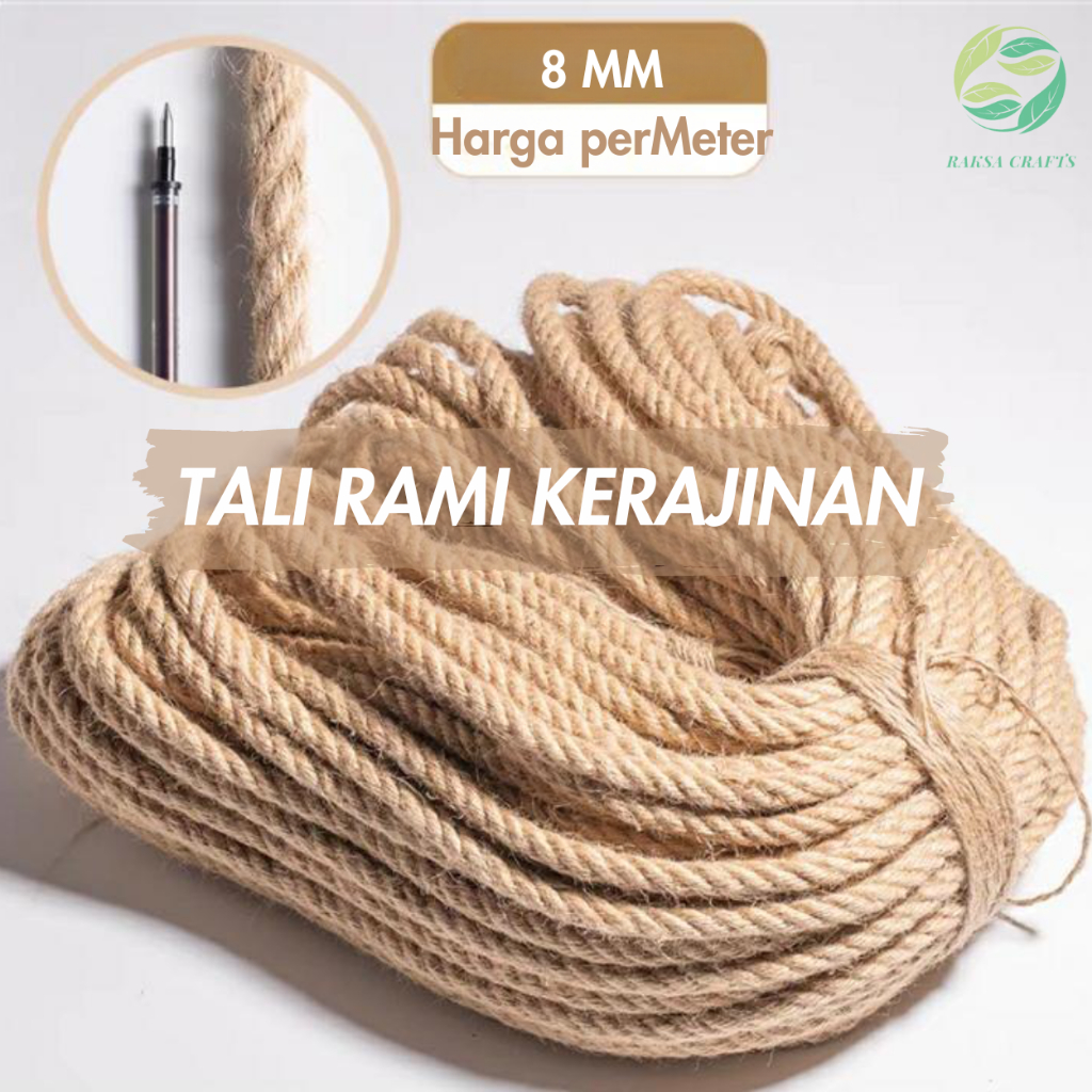 Jual Tali goni 8mm/ Tali Rami/ Tali garukan kucing / tambang dadung ...