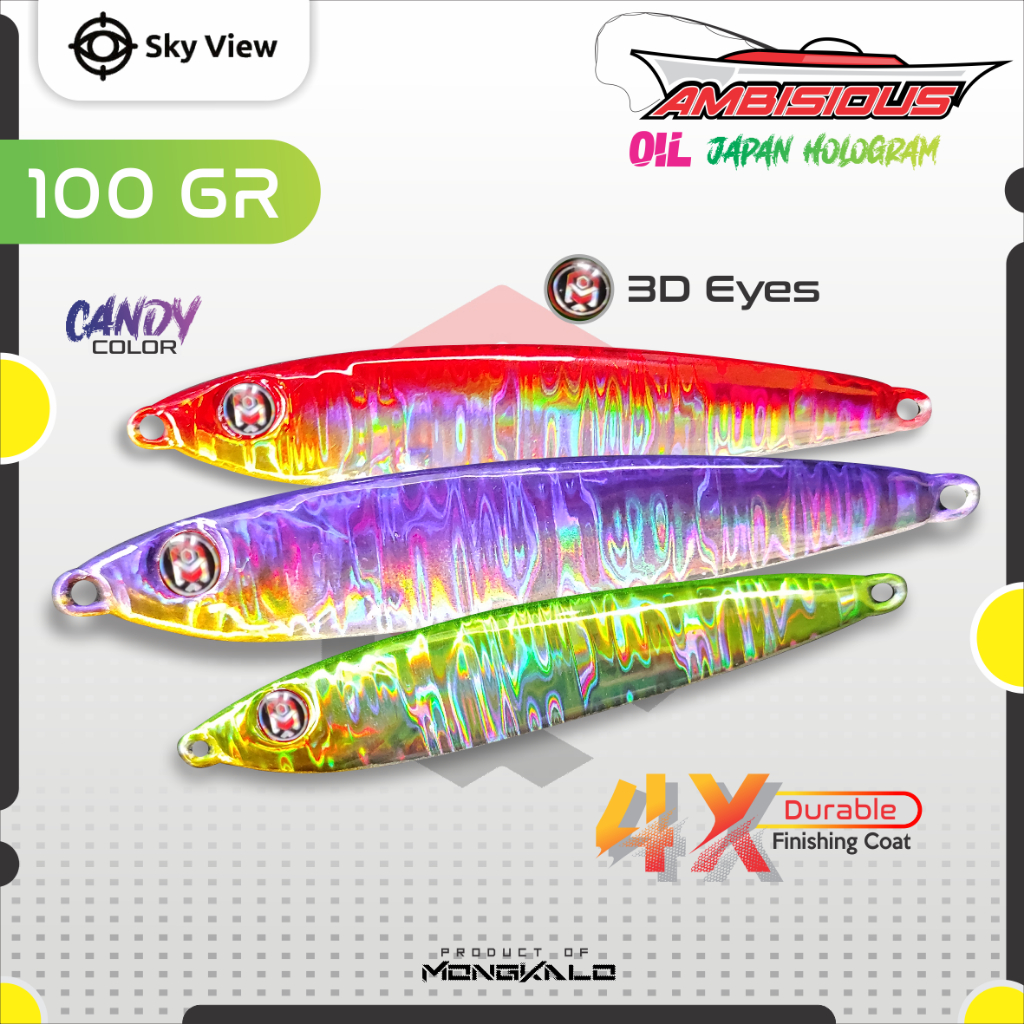 Jual Metal Jig 100 gram Metaljig Mongkalo Ambisious Micro Jig Microjig Mikro Jig Umpan Laut ...