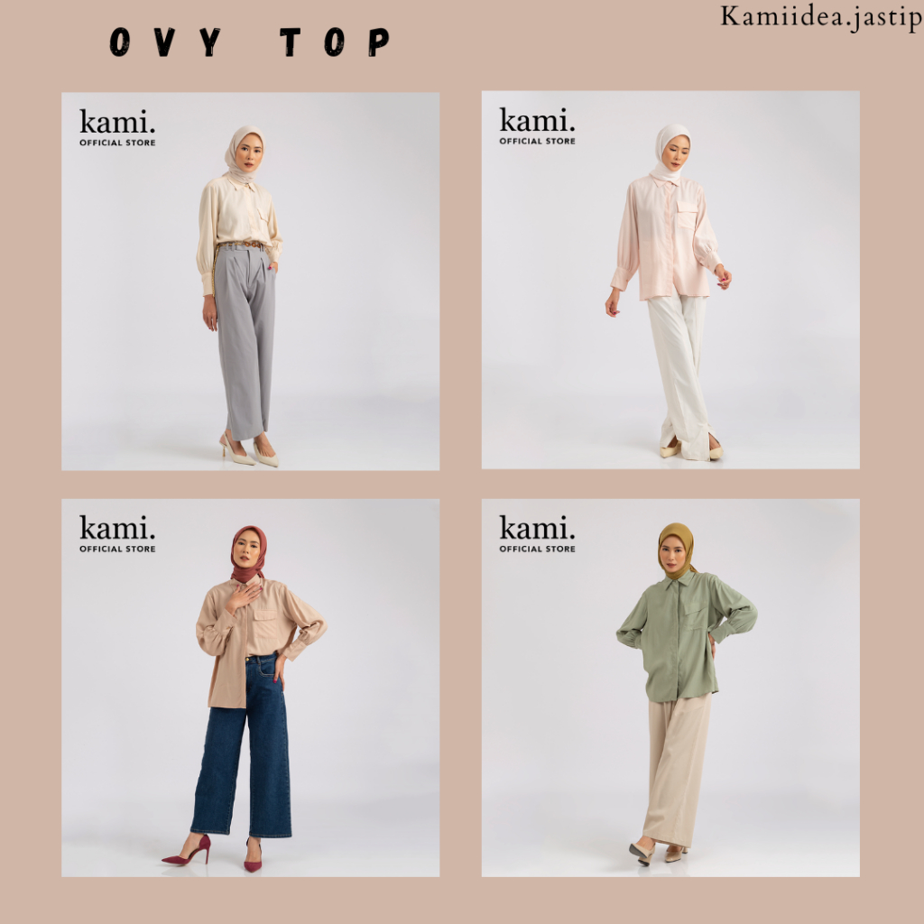 Jual Ovy Top Kami Idea Kamiidea Atasan | Shopee Indonesia