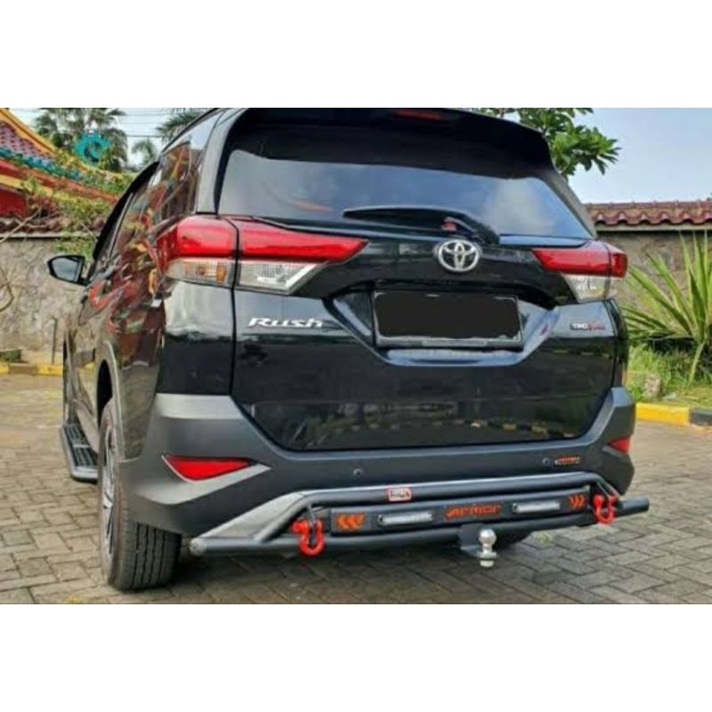 Jual towing bar bemper belakang mobil all new rush model armor | Shopee ...