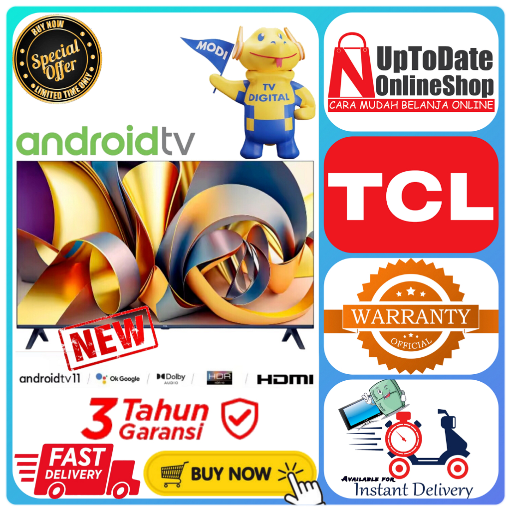 Jual TCL 43 Inch Smart TV - Android 11 - FHD - Dolby Audio - Google ...