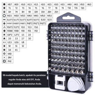 Jual Obeng Full Set 115 in 1 Obeng Set Komplit Serbaguna Mini Alat Service Reparasi HP | Shopee ...