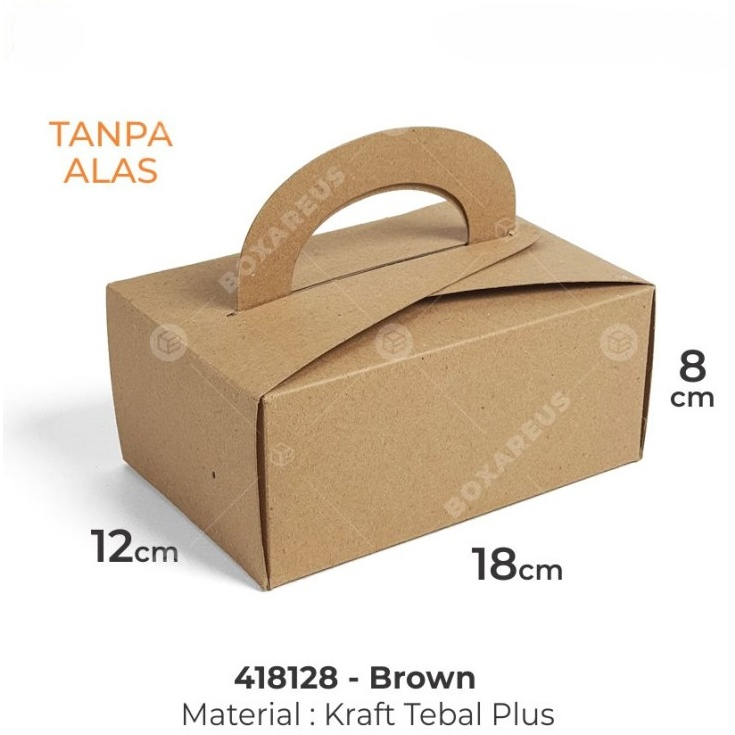 Jual Dus Kue Jinjing Snack Box 12x18 Kraft / Kemasan Packaging Makanan ...