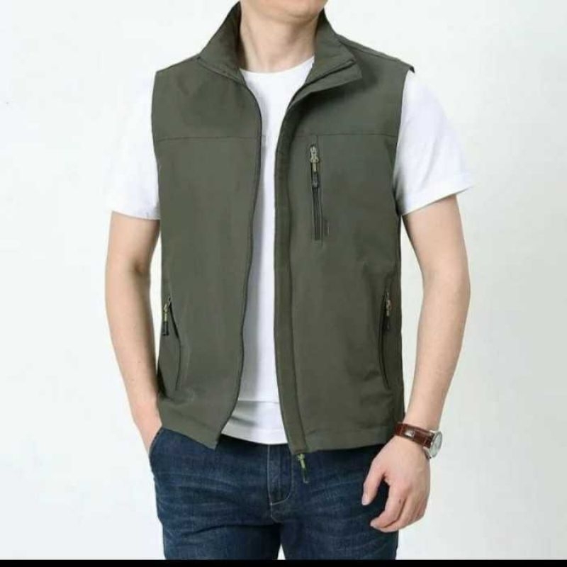 Jual jaket rompi pria lapangan outdoor rompi jaket rompi kerja rompi ...