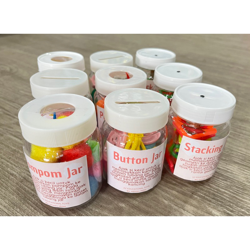 Jual Mainan Montessori BUSY JAR / Sensory Play / Mainan Edukasi Anak ...