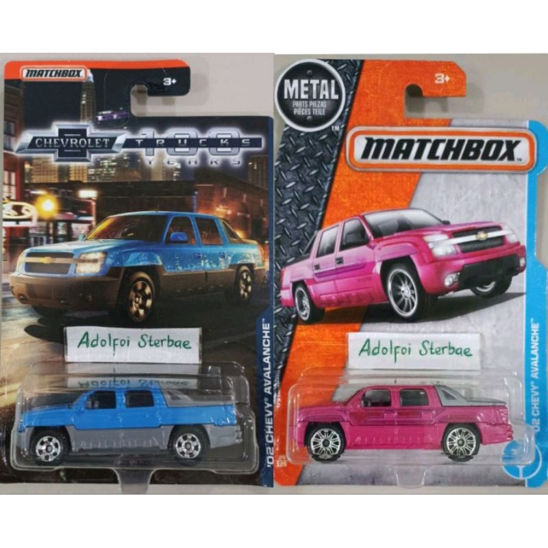 Jual matchbox '02 chevy avalanche edisi Chevrolet trucks 100 years ...