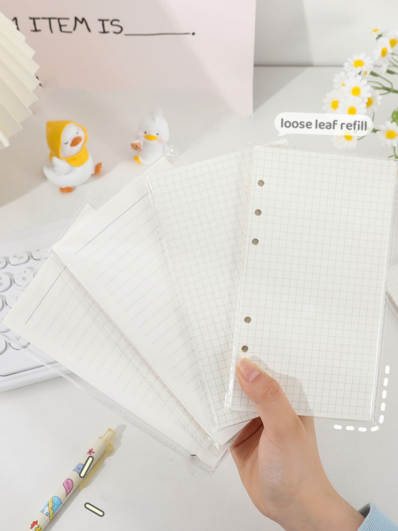 Jual A6/A7 refill notebook ISI BINDER KERTAS NOTEBOOK A6 A7 6 LUBANG 6 ...