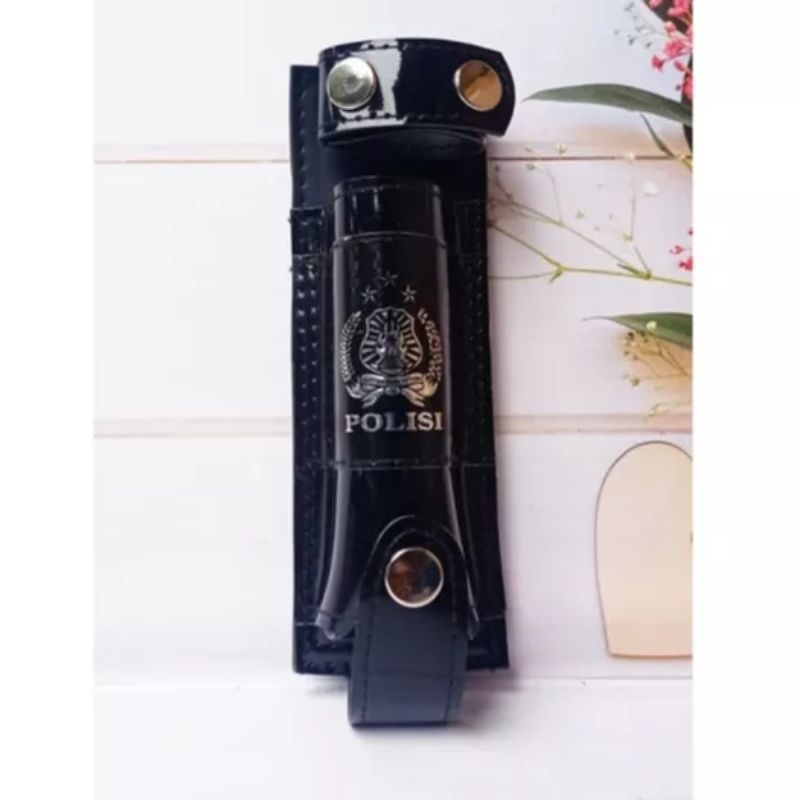Jual SARUNG TEMPAT TONGKAT BUTTON STICK POLISI HITAM | Shopee Indonesia