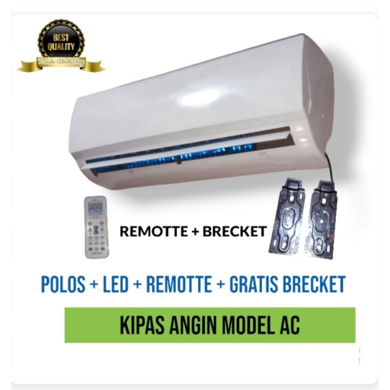 Jual KOPAS ANGIN MODEL AC 2PK LAMPU LED PAKE REMOT | Shopee Indonesia