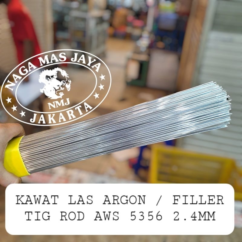 Jual KAWAT LAS ARGON FILLER ALLUMINIUM AWS 5356 2.4 / TIG ROD LAS ALLUMINIUM ARGON 5356 2.4 3MM ...