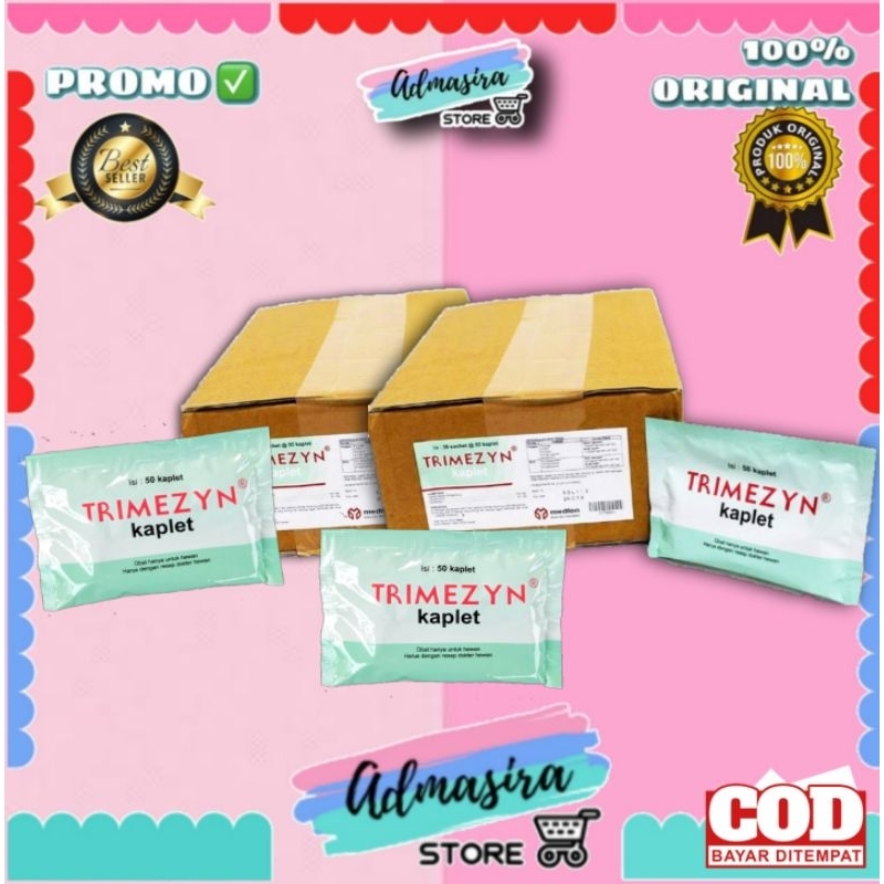 Jual TRIMEZYN 50 kaplet kapsul kemasan BOX Medion Obat Pilek Ngorok ...