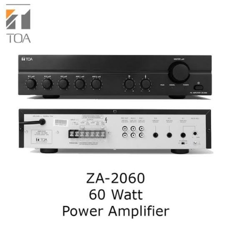 Jual ampli TOA 60 watt ZA 2060 amplifier TOA ZA2060 original | Shopee ...