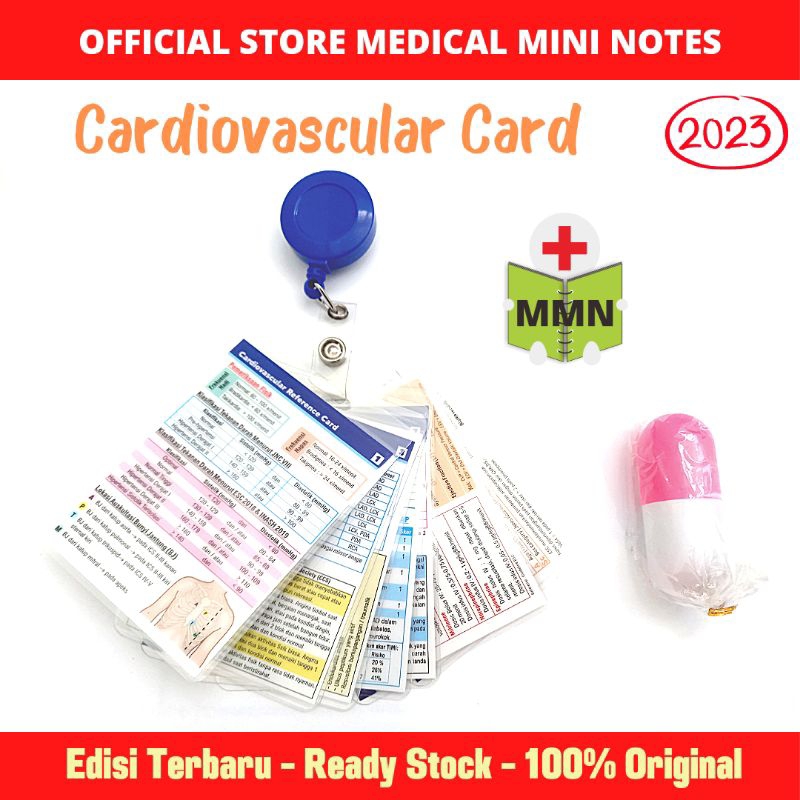 Jual Update Edition!!! Cardiovascular Reference Card / Kartu Cardio ...