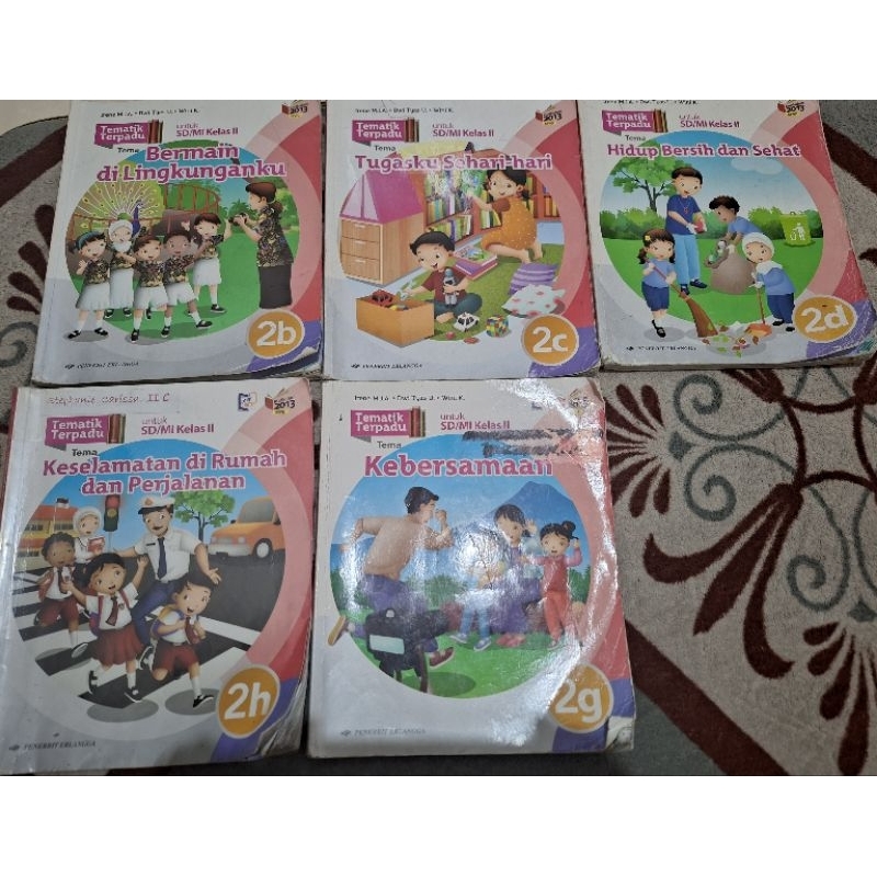 Jual Buku Tematik Terpadu SD Kelas 2 (2b, 2c, 2d, 2g, 2h) | Shopee ...