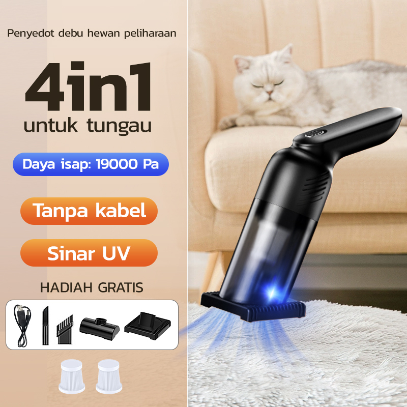 Jual CylRedBat 19000Pa UV Anti Dust Mite Cordless Vakum cleaner ...