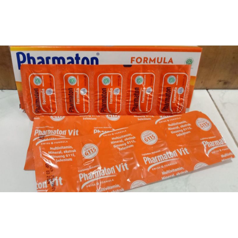 Jual Pharmaton Vit Dan Formula Strip Isi 5 Tablet/Multivitamin/ Menjaga ...